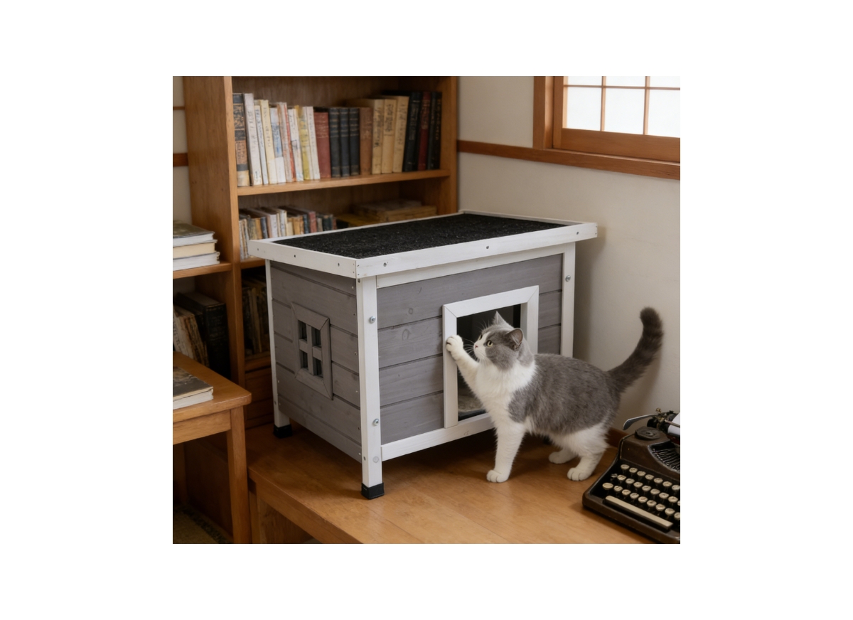 Click here for Zeus & Ruta Waterproof Cat House Outdoor Indoor Fe... prices