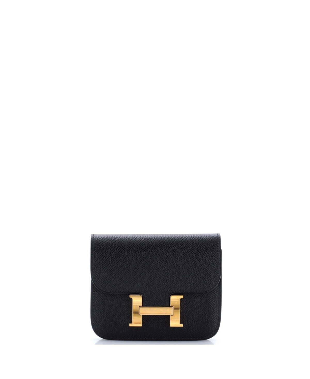 Click here for Pre-Owned Hermes Constance Slim Wallet Epsom - Bla... prices