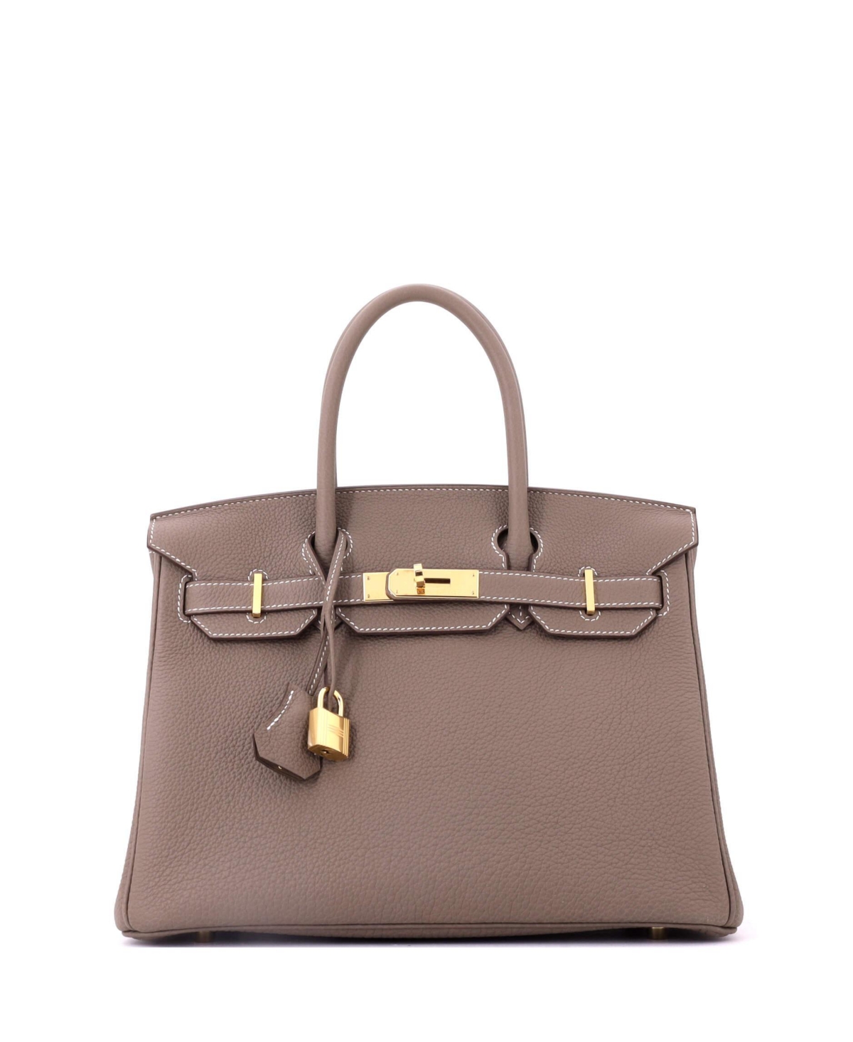 Click here for Pre-Owned HERMES Birkin 30 Handbag Grey Togo with... prices
