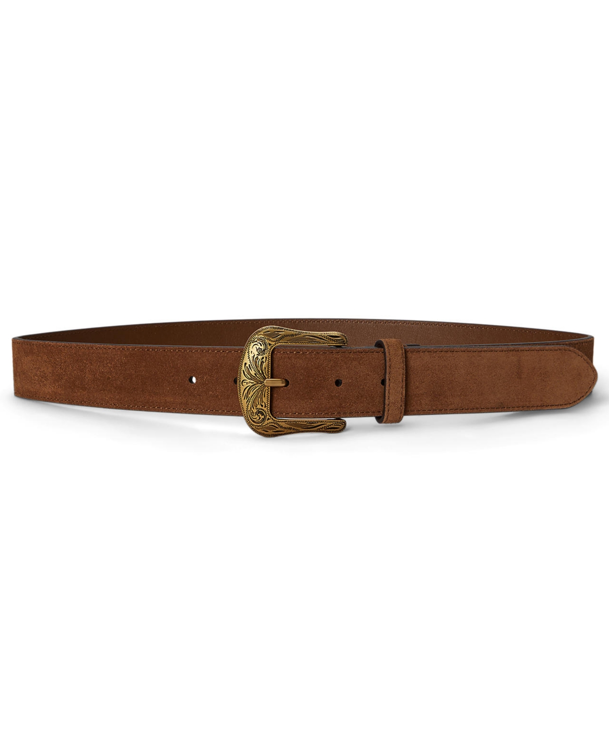 Click here for Lauren Ralph Lauren Suede Western Belt - Light Tob... prices