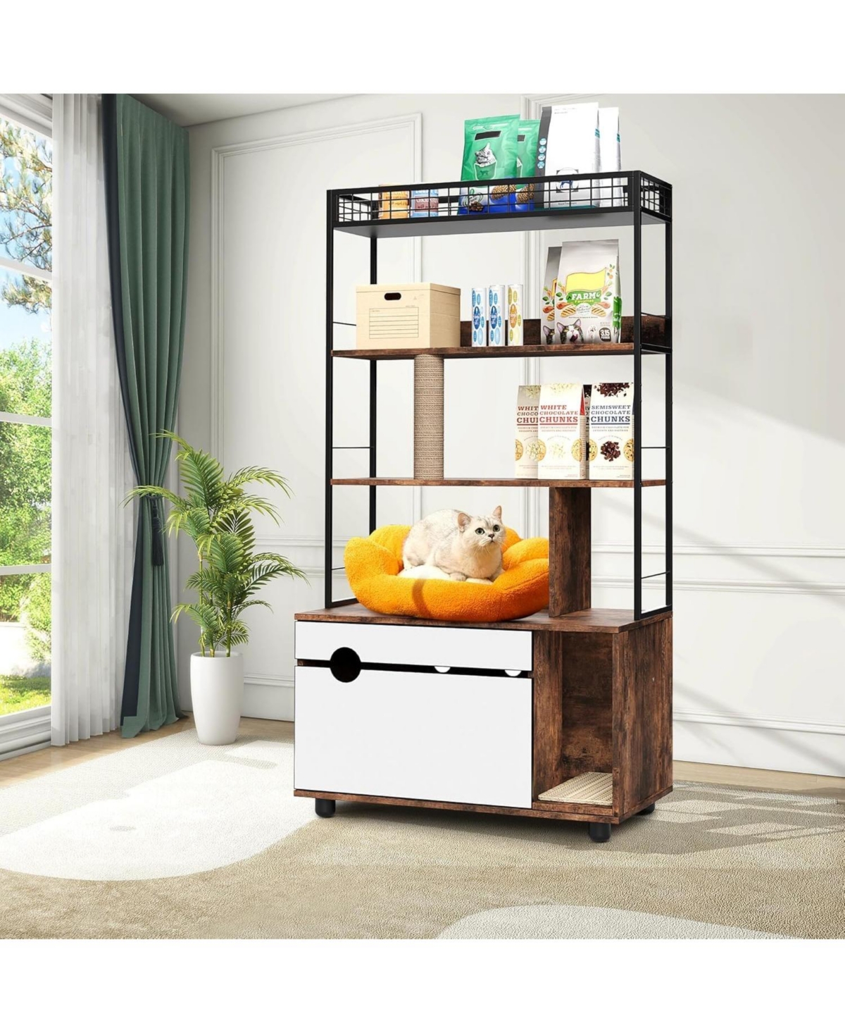 Click here for gaomon Hidden Cat Litter Box Furniture Litter Box... prices