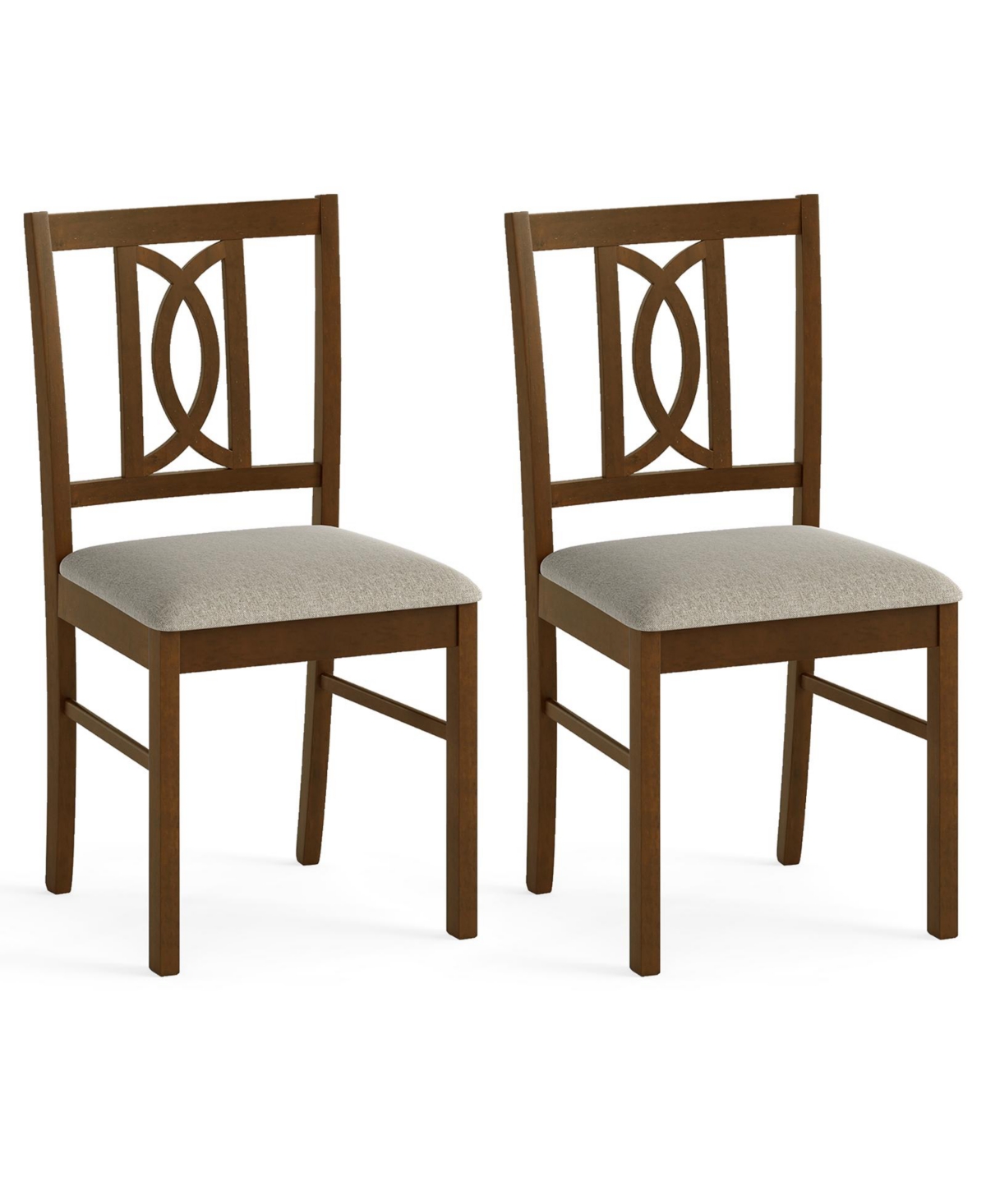Click here for Gymax Dining Chairs Set of 2 w/Hollowed Backrest a... prices