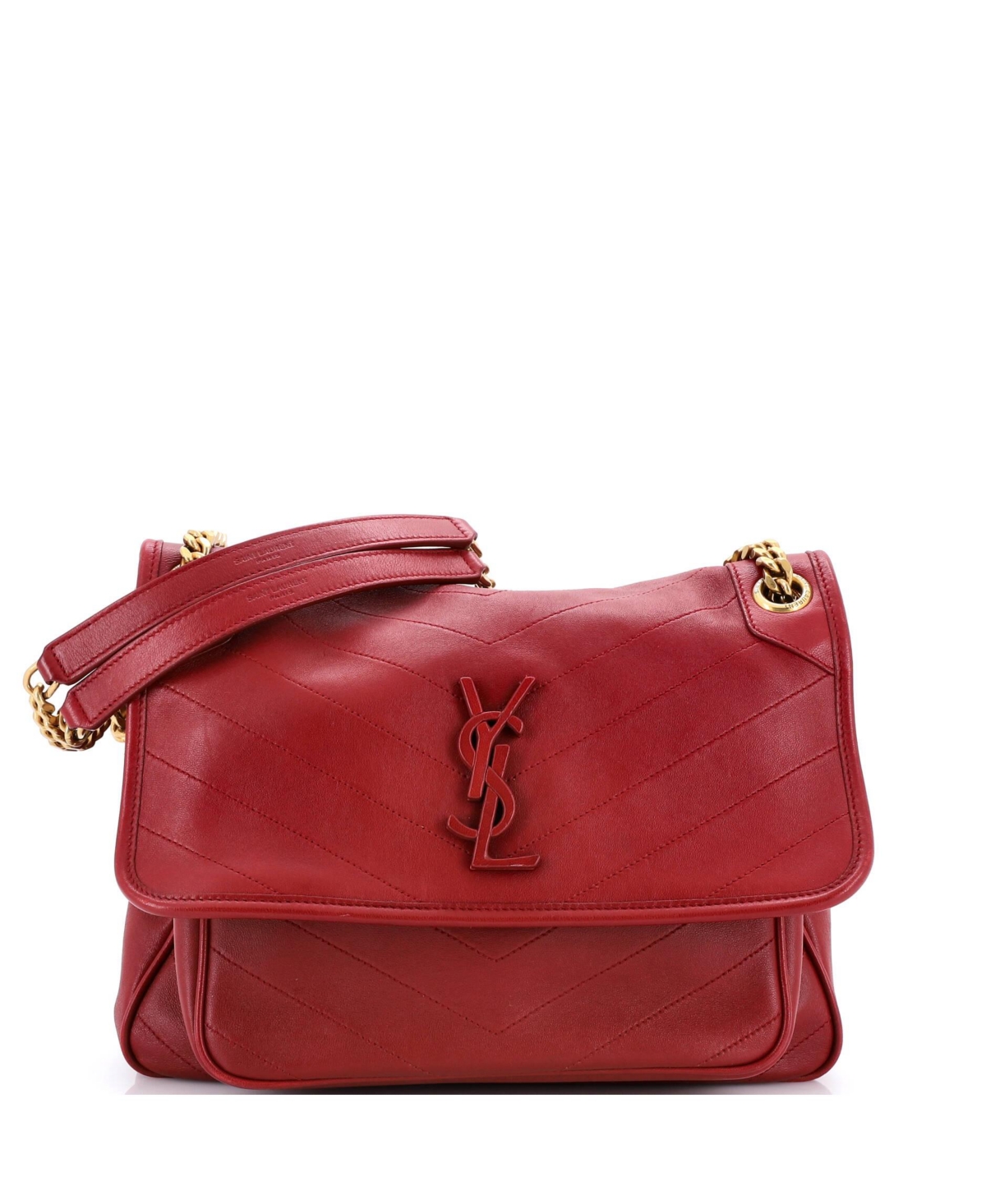 Click here for Pre-Owned Saint Laurent Medium Niki Chain Flap Bag... prices