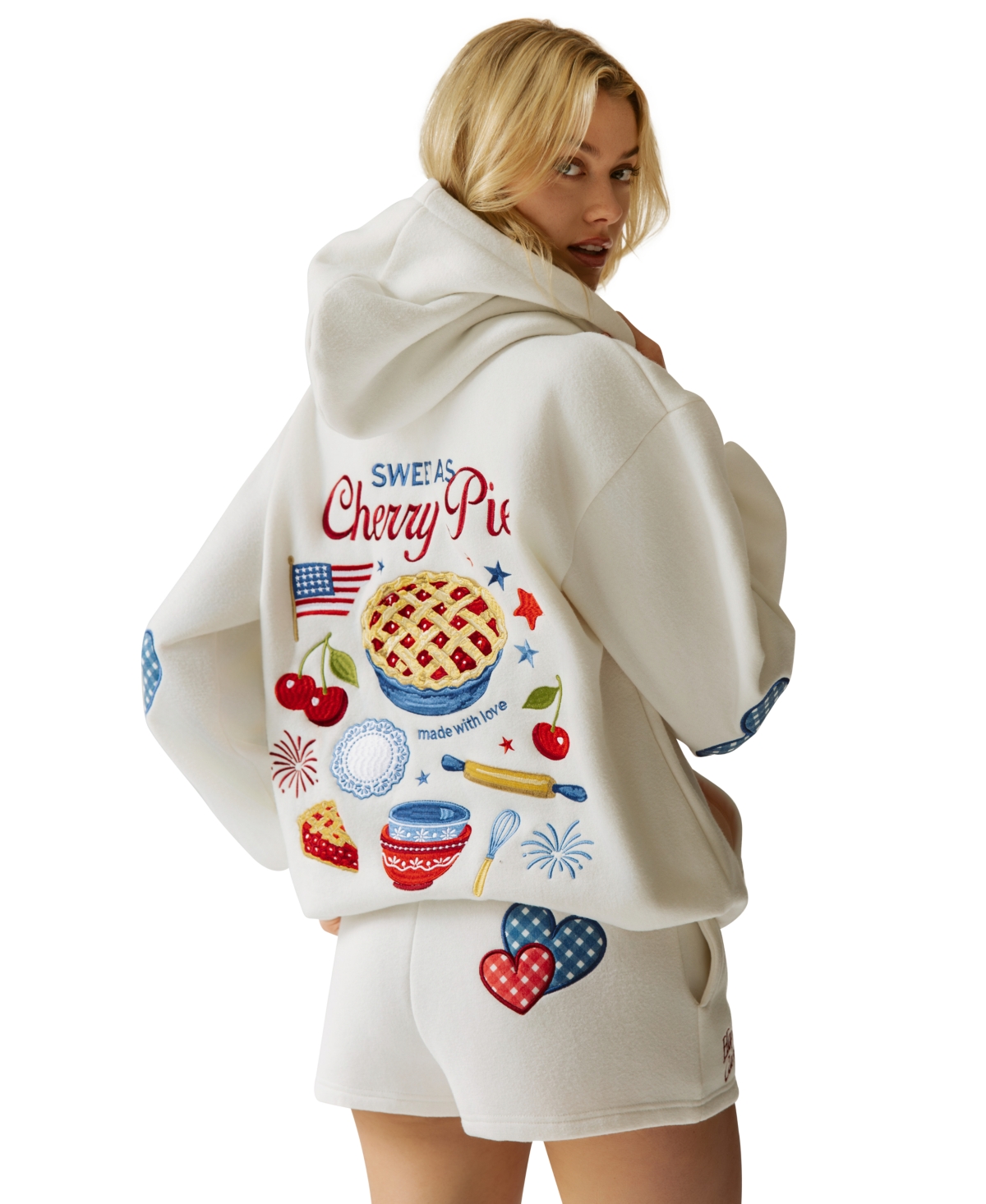 Click here for The Happy Camp3r Womens Cherry Pie Hooded Sweatshi... prices