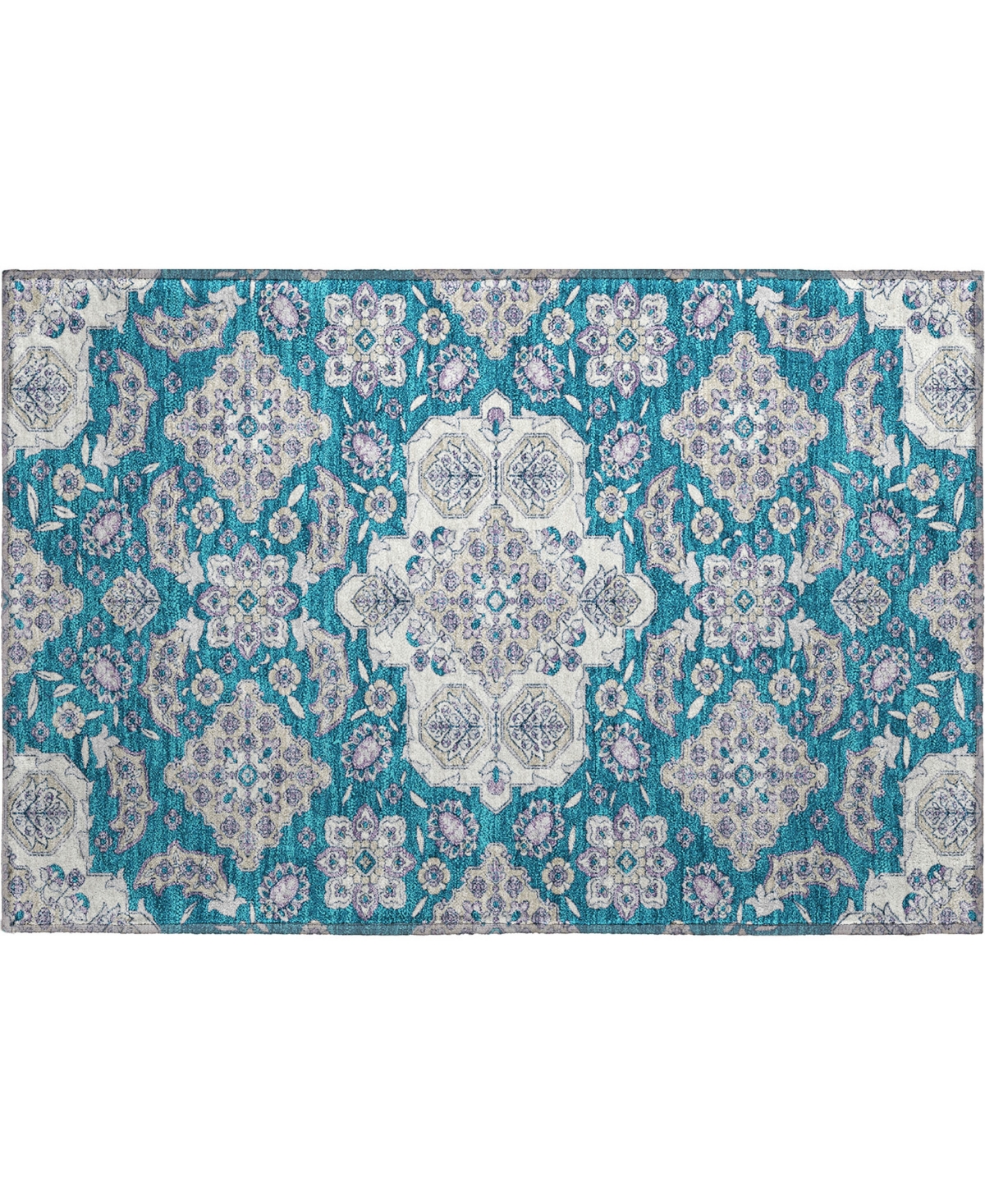 Click here for Addison Mayfield AMF1853 18 x 26 Area Rug - Teal prices