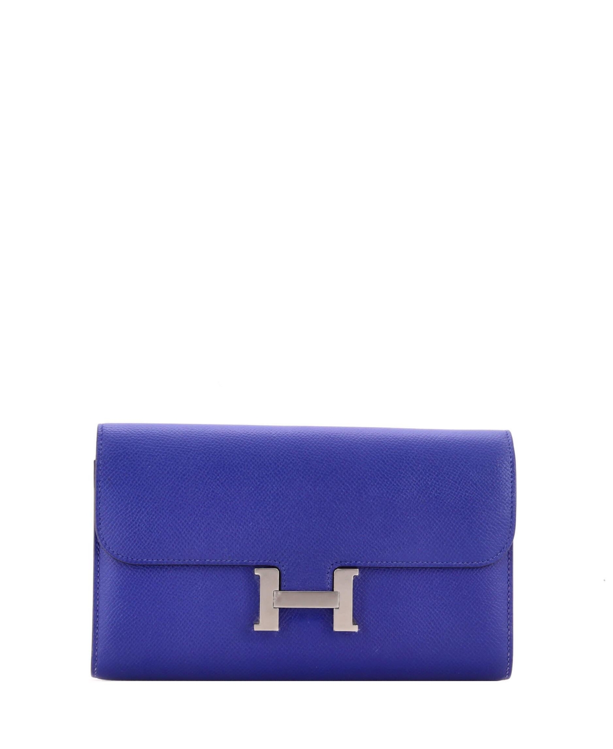 Click here for Pre-Owned Hermes Long Constance Wallet Epsom - Blu... prices