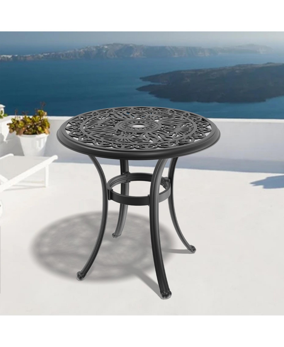 Click here for Clihome Cast Aluminum Patio Dining Table With Fram... prices