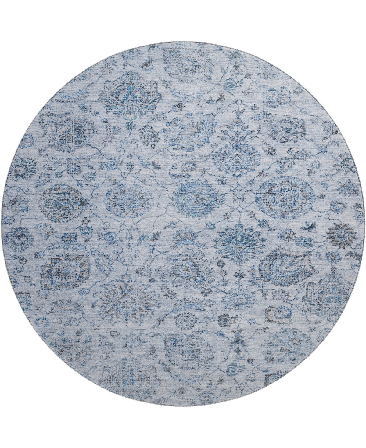 Click here for Addison Mayfield AMF1833 8 x 8 Round Area Rug - Bl... prices