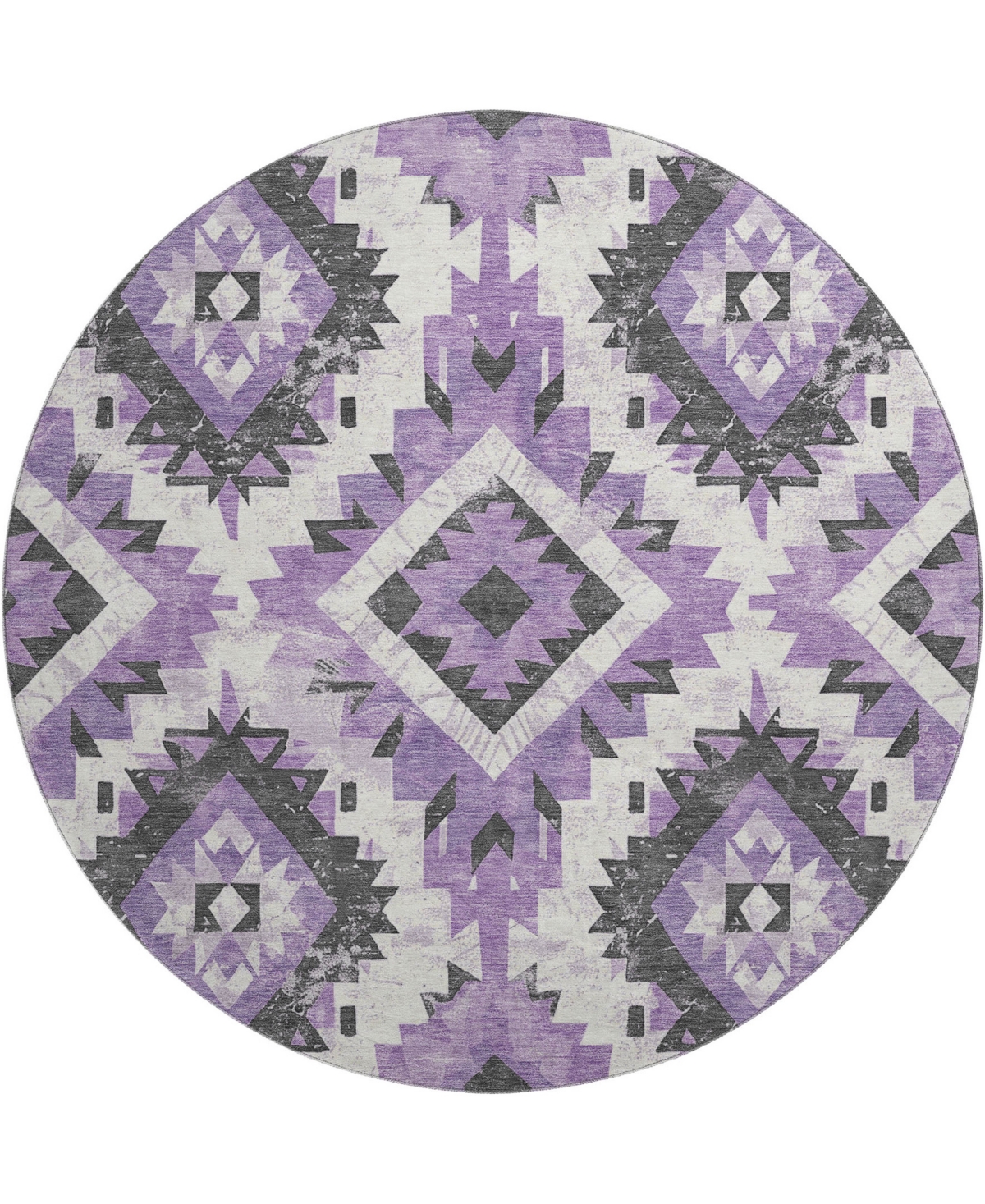 Click here for Addison Mayfield AMF1878 8 x 8 Round Area Rug - Pu... prices