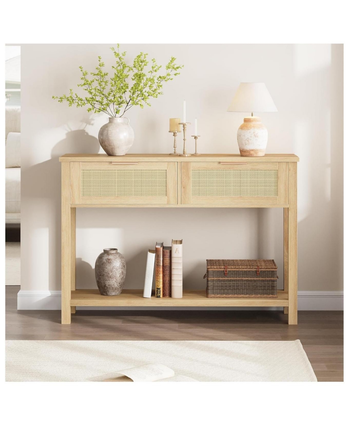 Click here for gaomon Console Table with Drawers - Farmhouse Styl... prices