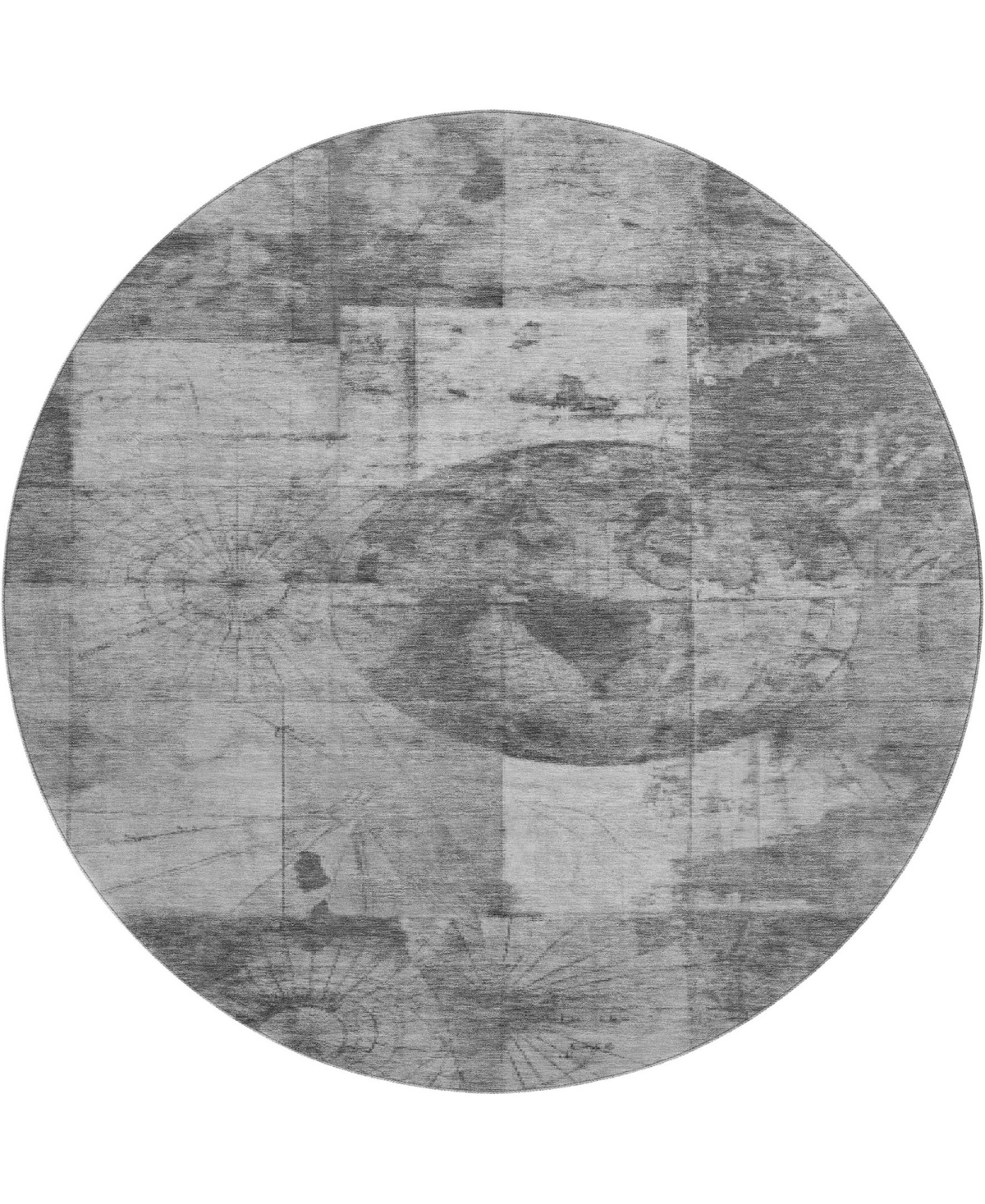 Click here for Addison Mayfield AMF1905 8 x 8 Round Area Rug - Gr... prices