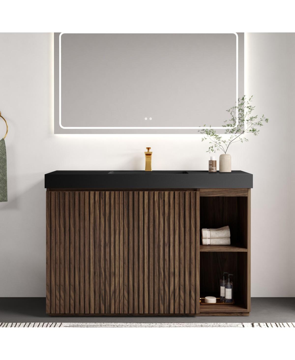 Click here for Sillysis 48 Inch Bathroom Vanity with Quartz Sink... prices