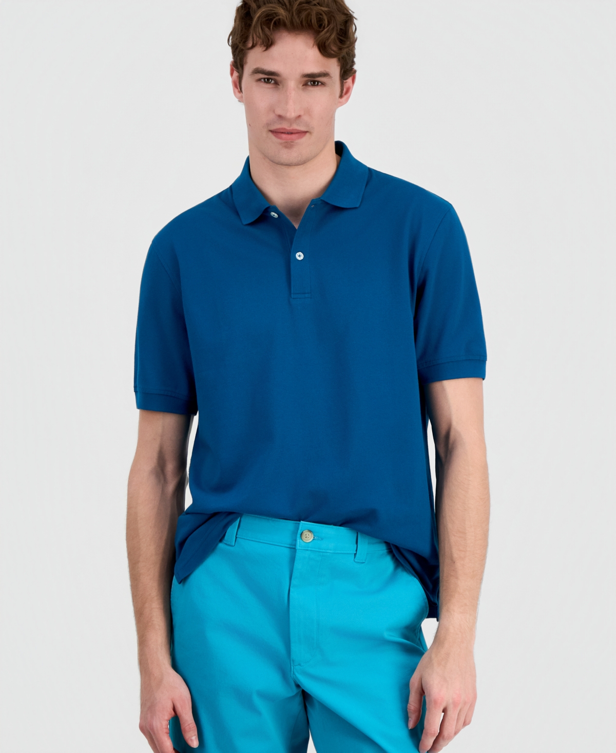 Click here for Club Room Mens Classic Fit Performance Stretch Pol... prices