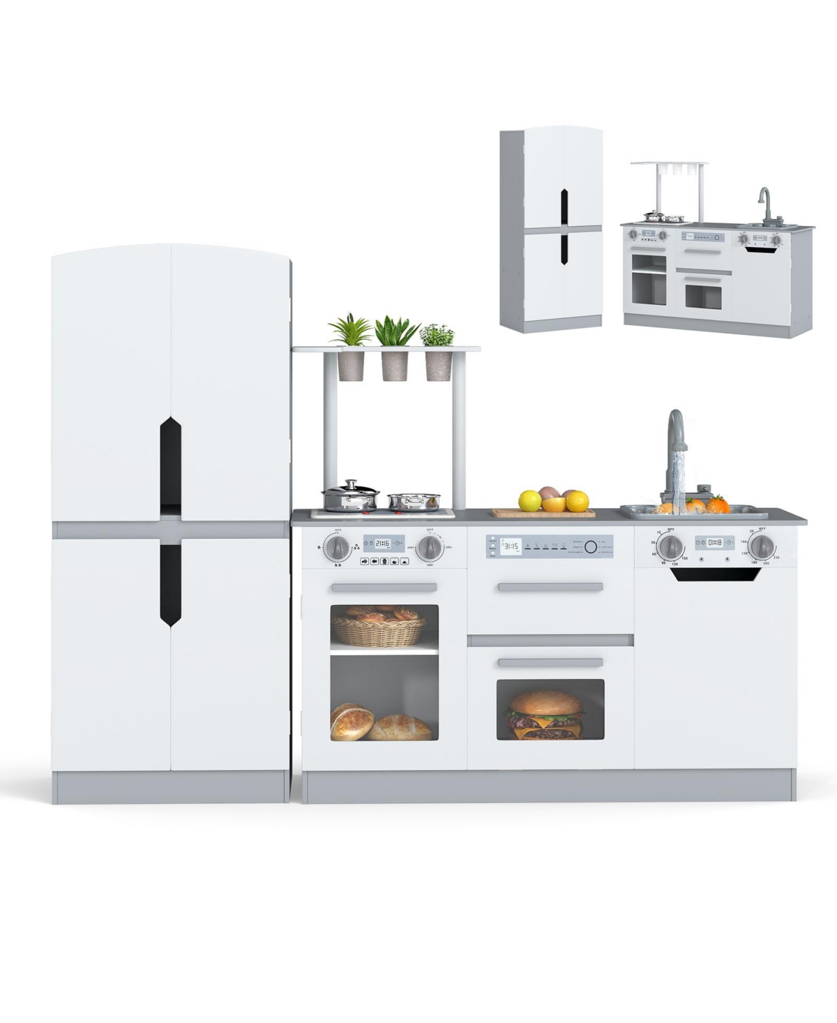 Click here for Slickblue Wooden 2 Piece Play Kitchen for Kids wit... prices