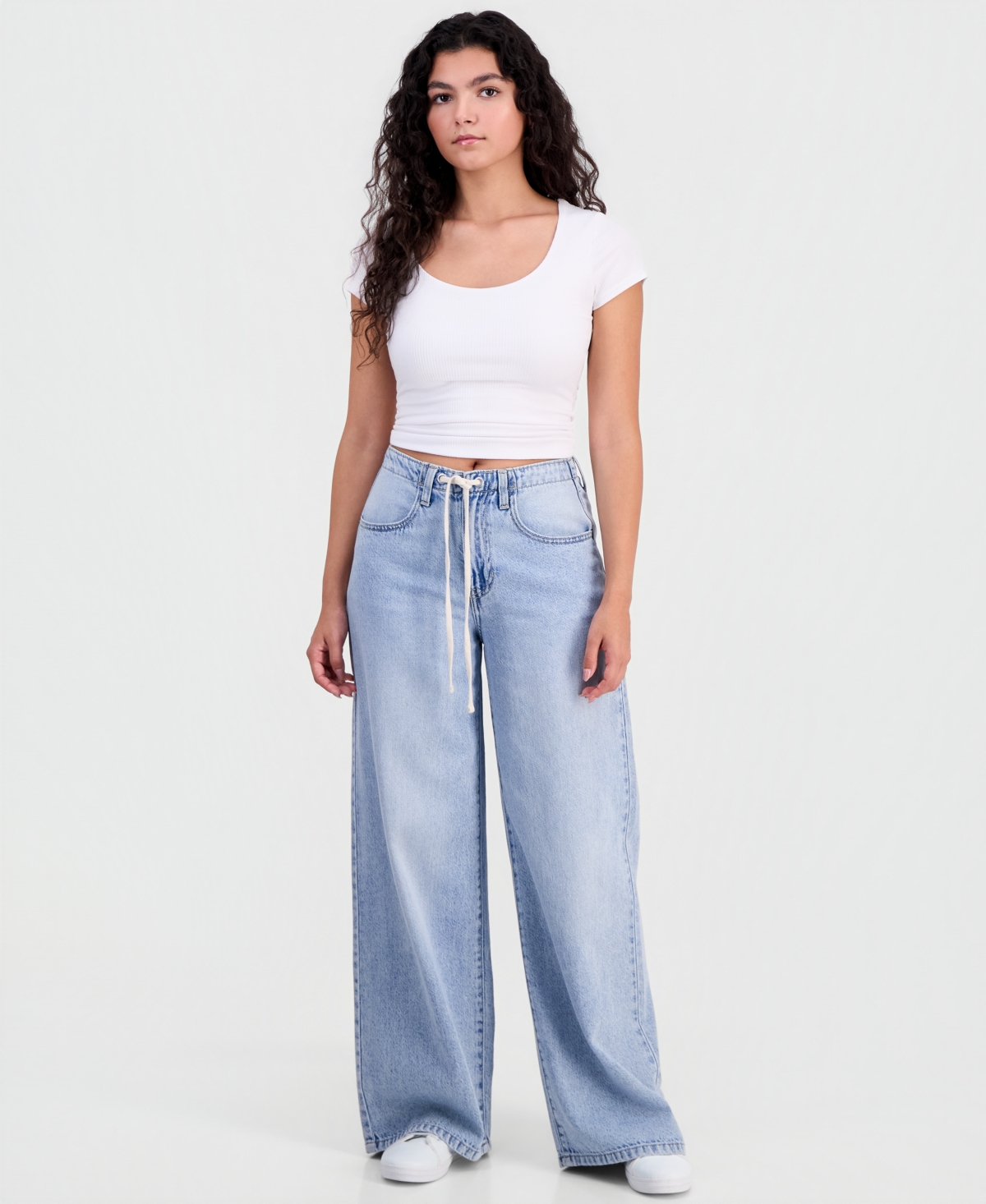 Click here for Celebrity Pink Juniors Drawstring-Waist Wide-Leg J... prices