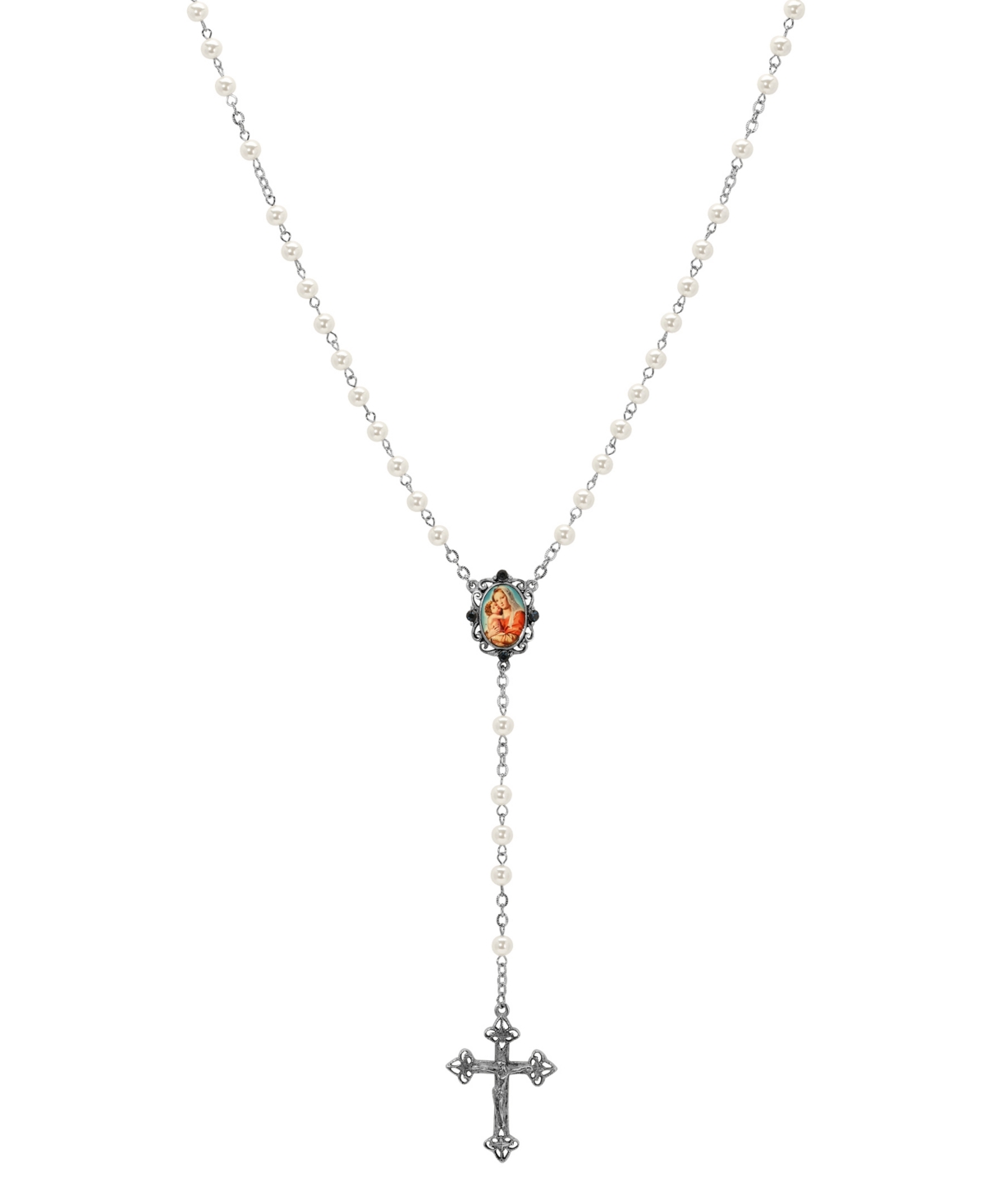 Click here for Symbols of Faith Silver-Tone Crucifix Mary Child D... prices