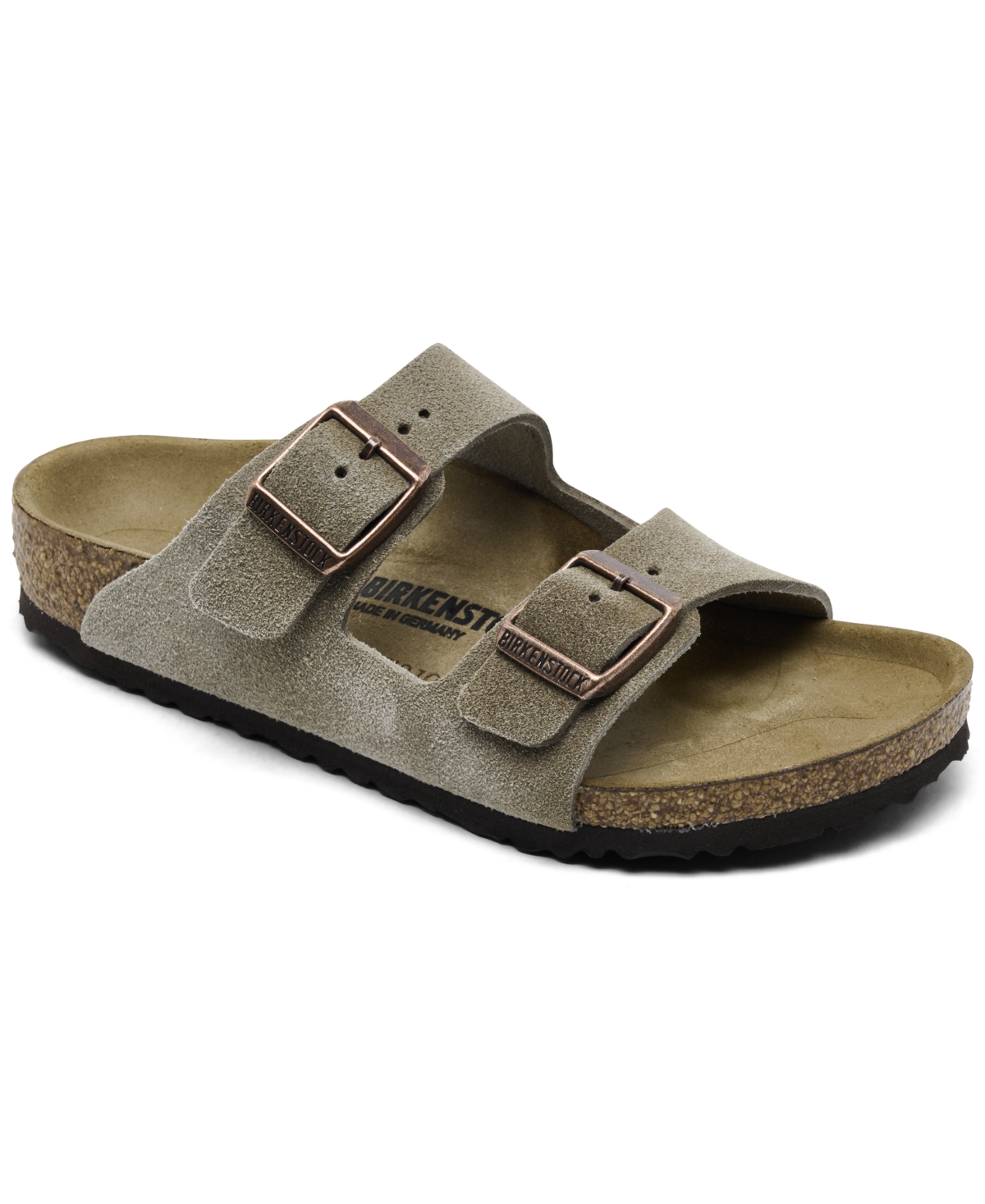 Click here for Birkenstock Little Kids Arizona Suede Leather Sand... prices
