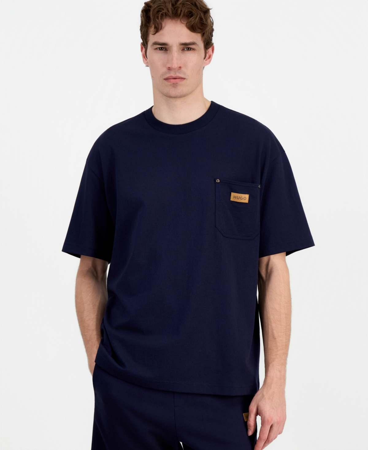 Click here for Hugo by Hugo Boss Mens Nevado Pocket T-Shirt - Dar... prices
