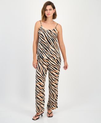 Click here for Bar Iii Scoop Neck Camisole Wide Leg Pants Macys E... prices