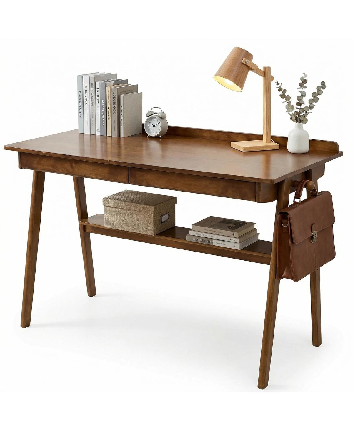 Click here for Streamdale Furniture Walnut Mid-Century Modern Wri... prices