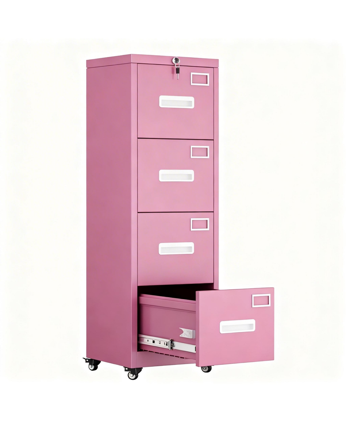 Click here for Yigii 4 Drawer Metal File Cabinet with Wheels  Loc... prices
