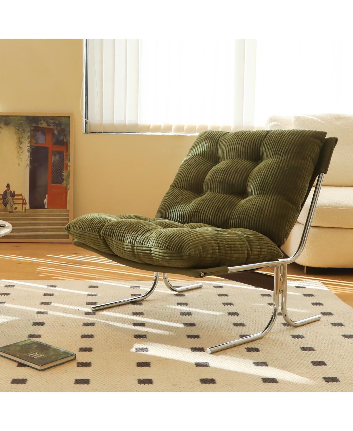 Click here for Streamdale Furniture Modern Green Accent Chair wit... prices