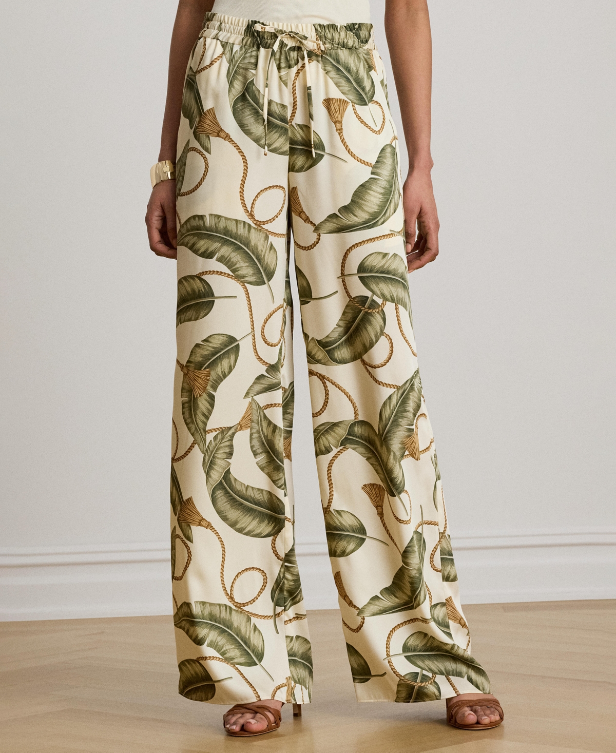 Click here for Lauren Ralph Lauren Womens Mid-Rise Rope-Print Twi... prices