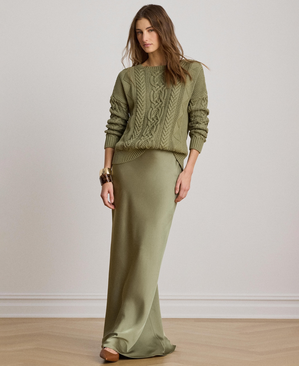 Click here for Lauren Ralph Lauren Womens A-Line Charmeuse Maxi S... prices