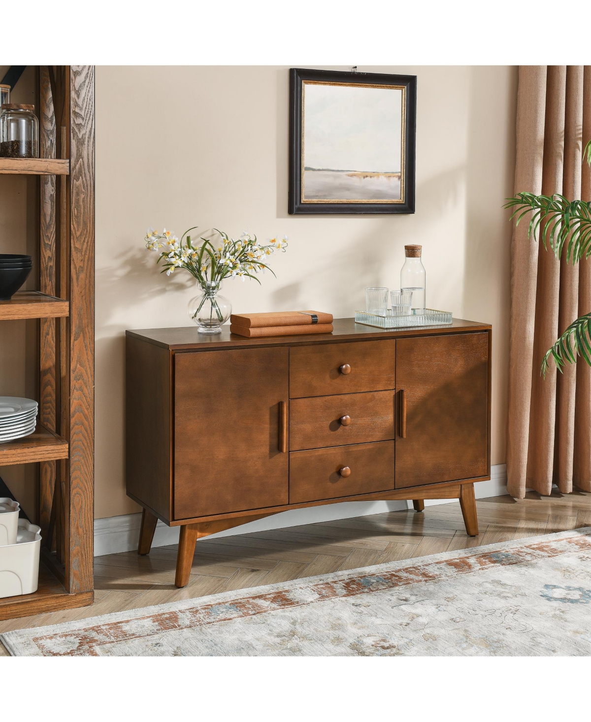 Click here for Rainsken Buffet Cabinet  47.3 Mid Century Modern S... prices