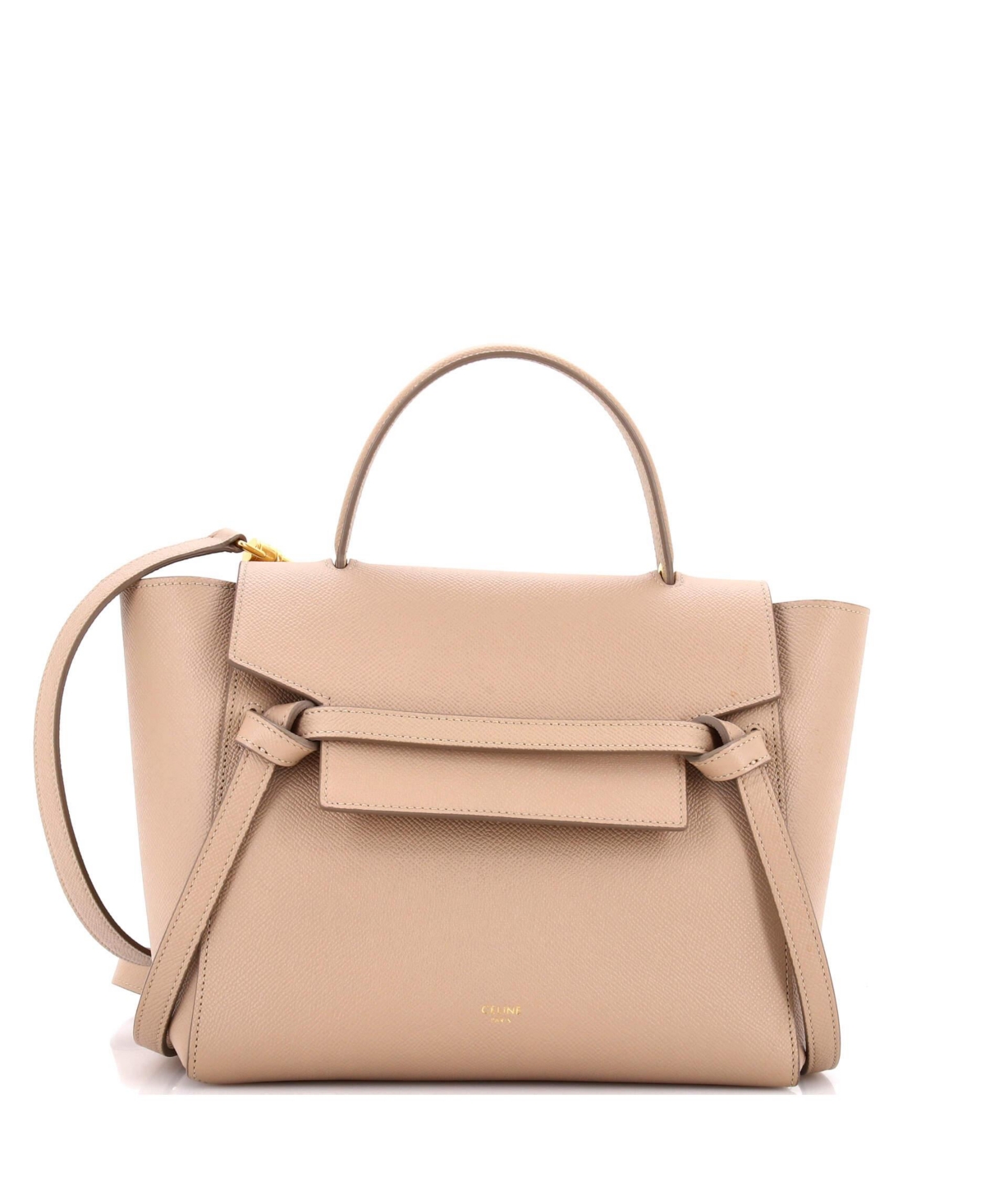 Click here for Pre-Owned Celine Micro Belt Bag Textured Leather -... prices