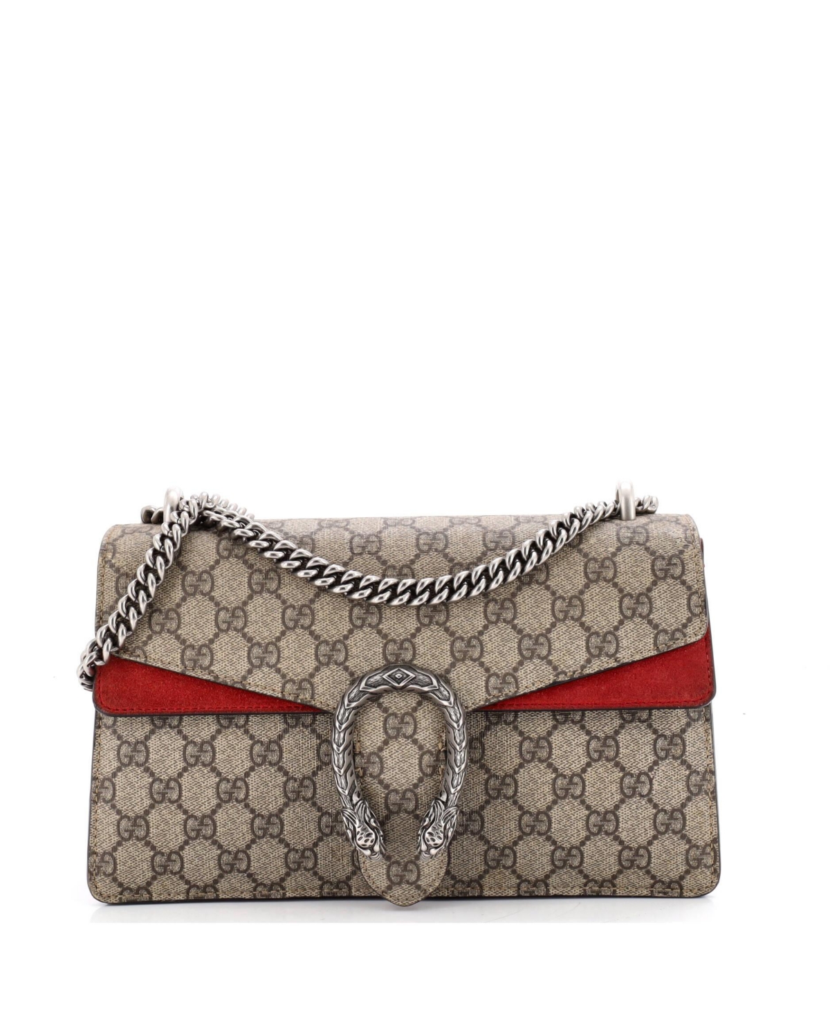 Click here for Pre-Owned Gucci Small Dionysus Bag Gg Coated Canva... prices
