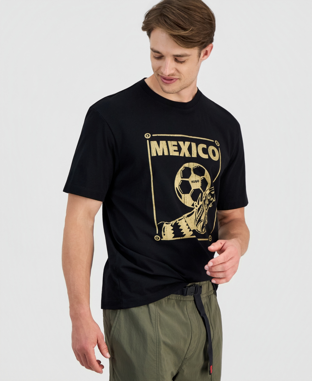 Click here for Hugo by Hugo Boss Mens Relaxed-Fit Mexico Football... prices