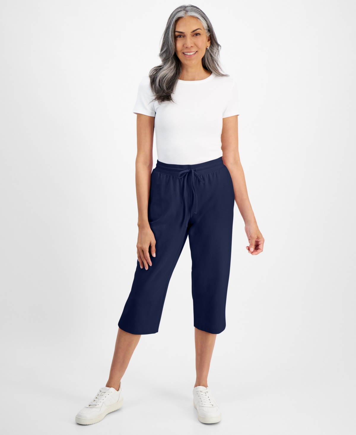 Click here for Style & Co Womens Mid Rise Capri Sweatpants  Creat... prices