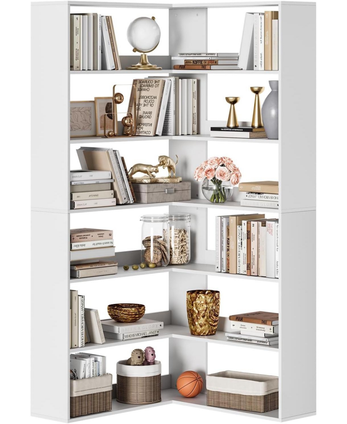 Click here for gaomon 70.9 6-Tier L-Shaped Corner Bookshelf with... prices