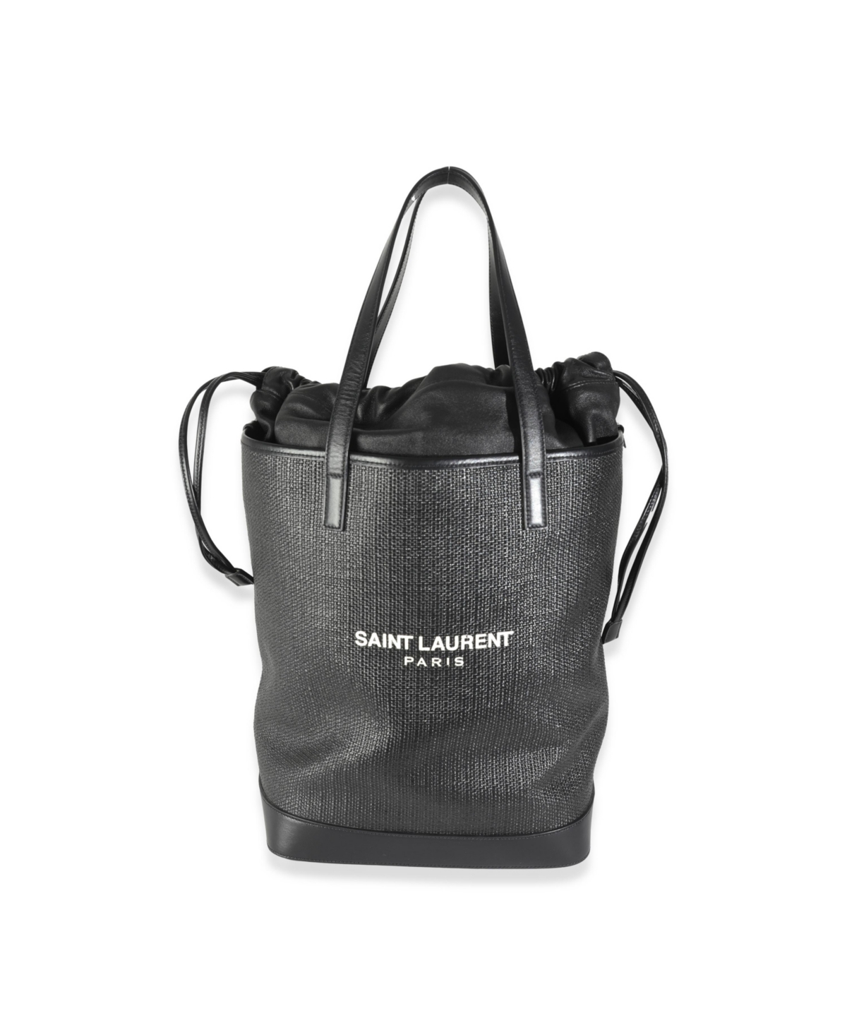 Click here for Pre-Owned Saint Laurent Black Linen Canvas Teddy S... prices