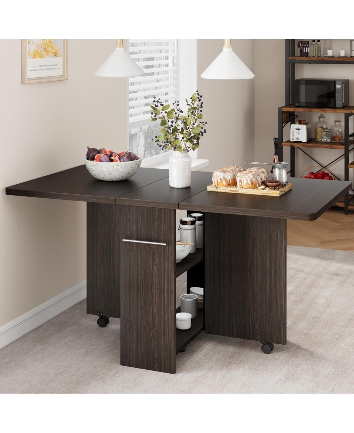 Click here for gaomon Folding 4-Person Farmhouse Dining Table wit... prices