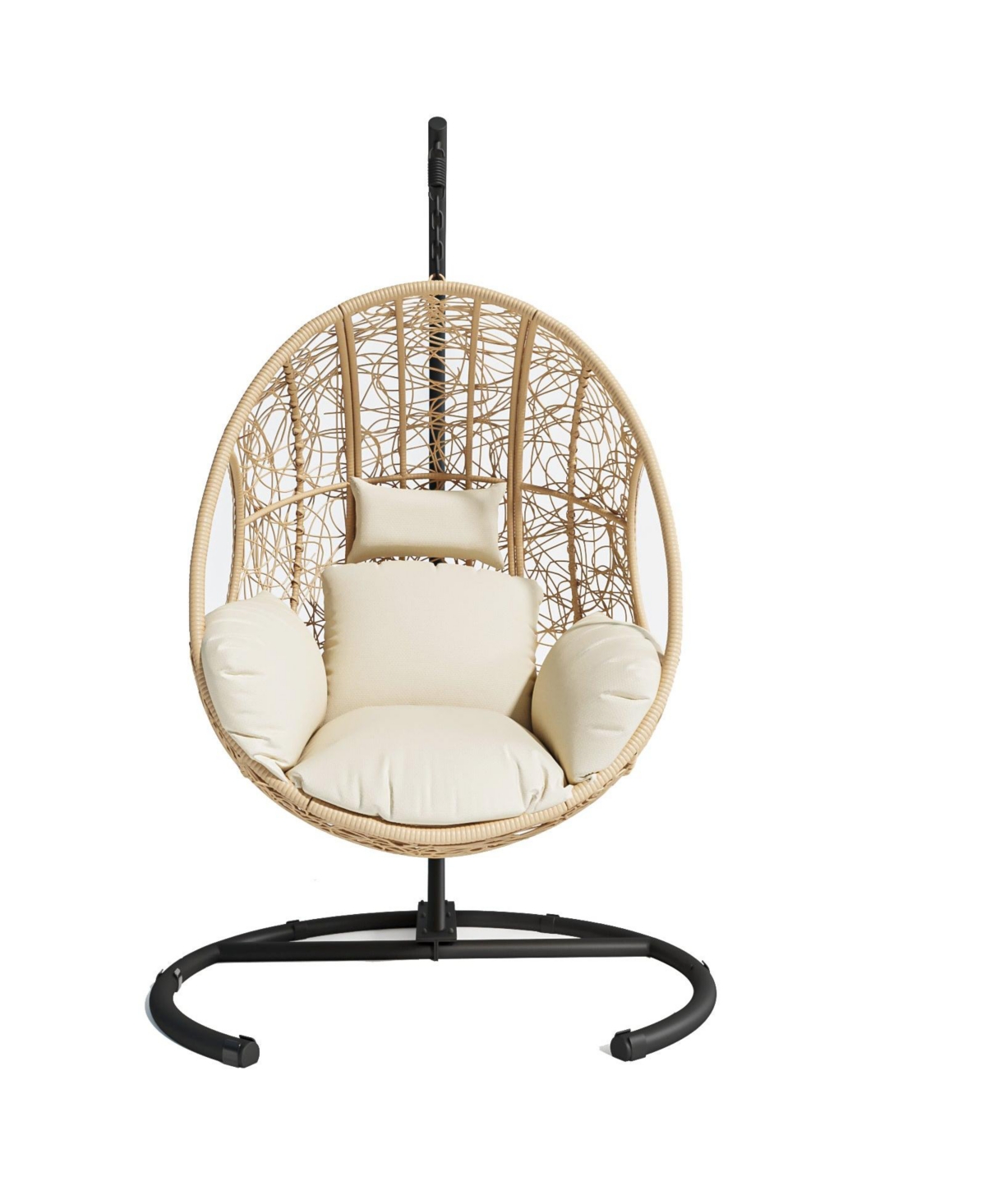 Click here for Clihome Outdoor Indoor Pe Wicker Swing Egg Chair W... prices