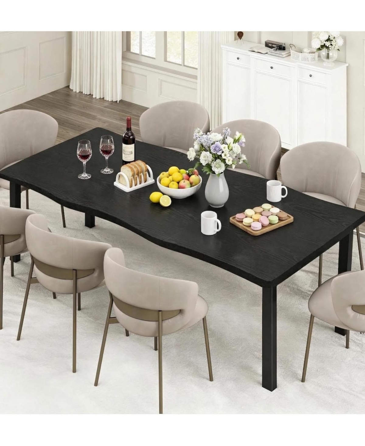Click here for gaomon Rectangular Minimalist Dining Table with Wa... prices