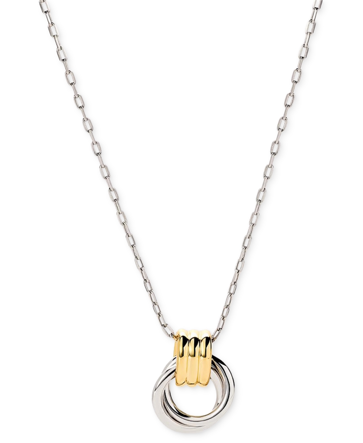 Click here for Ana Luisa Palmer Two-Tone Hoops Necklace - Silver prices