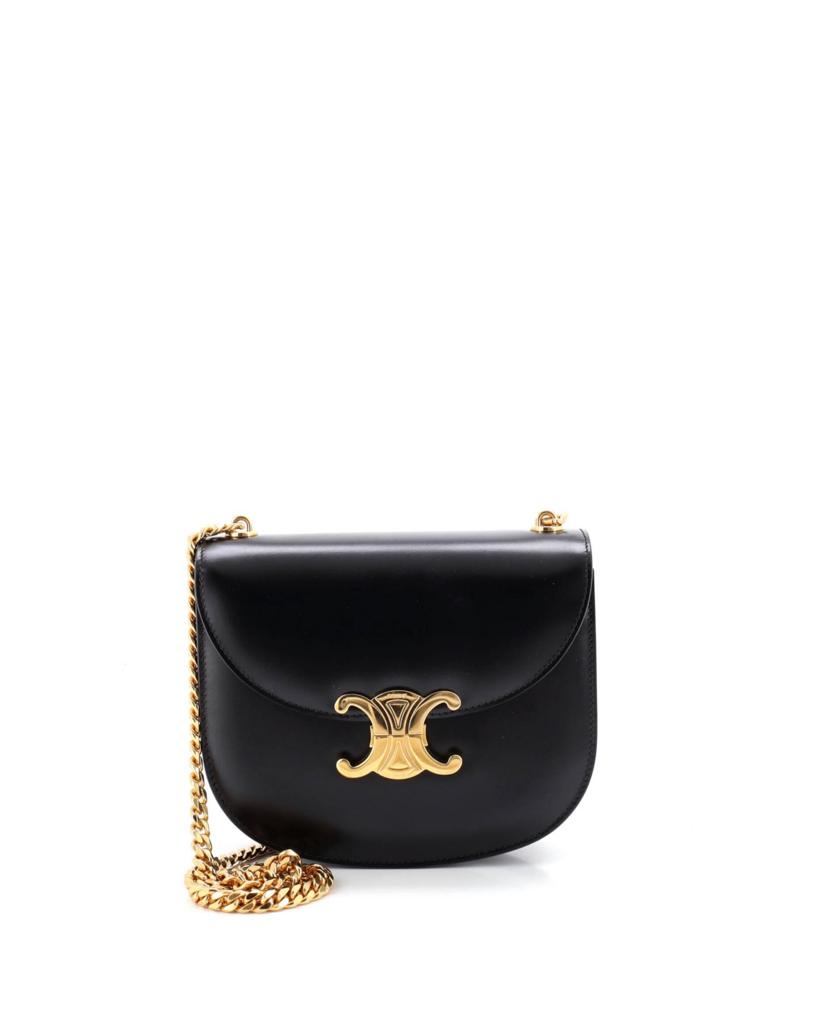 Click here for Pre-Owned Celine Triomphe Besace Clea Chain Flap B... prices