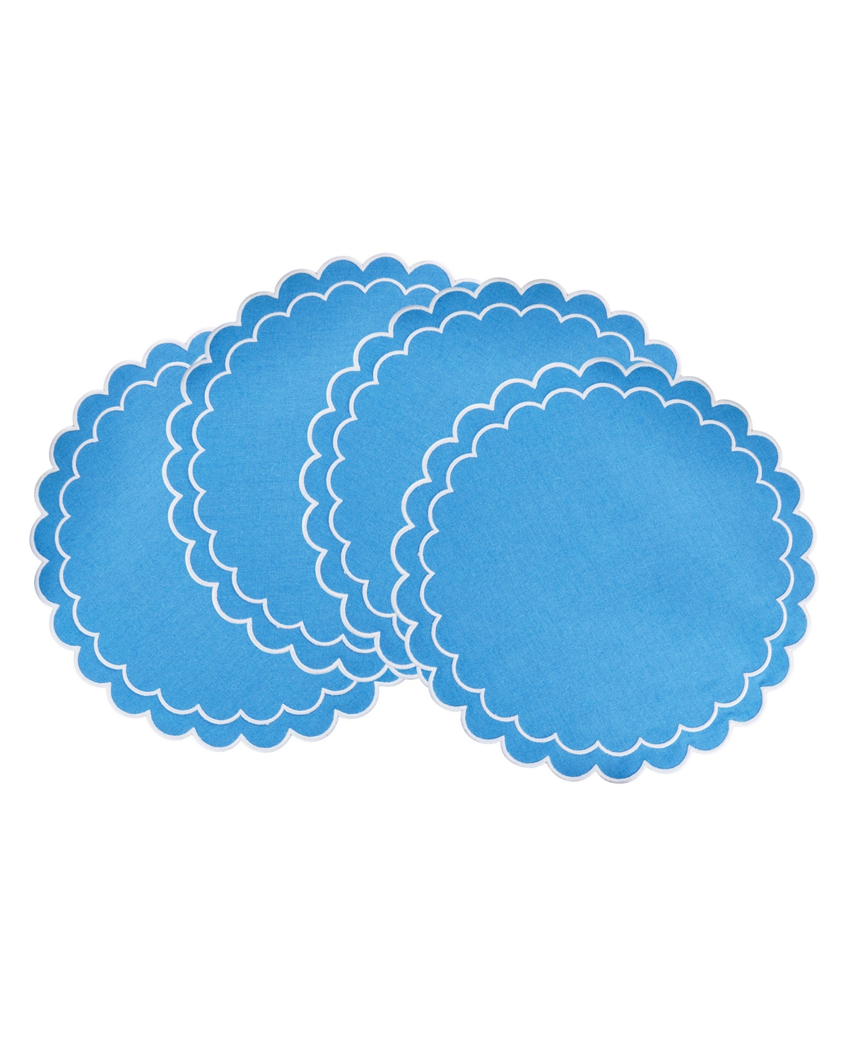 Click here for Saro Lifestyle Scalloped Cotton Placemats  Set of... prices