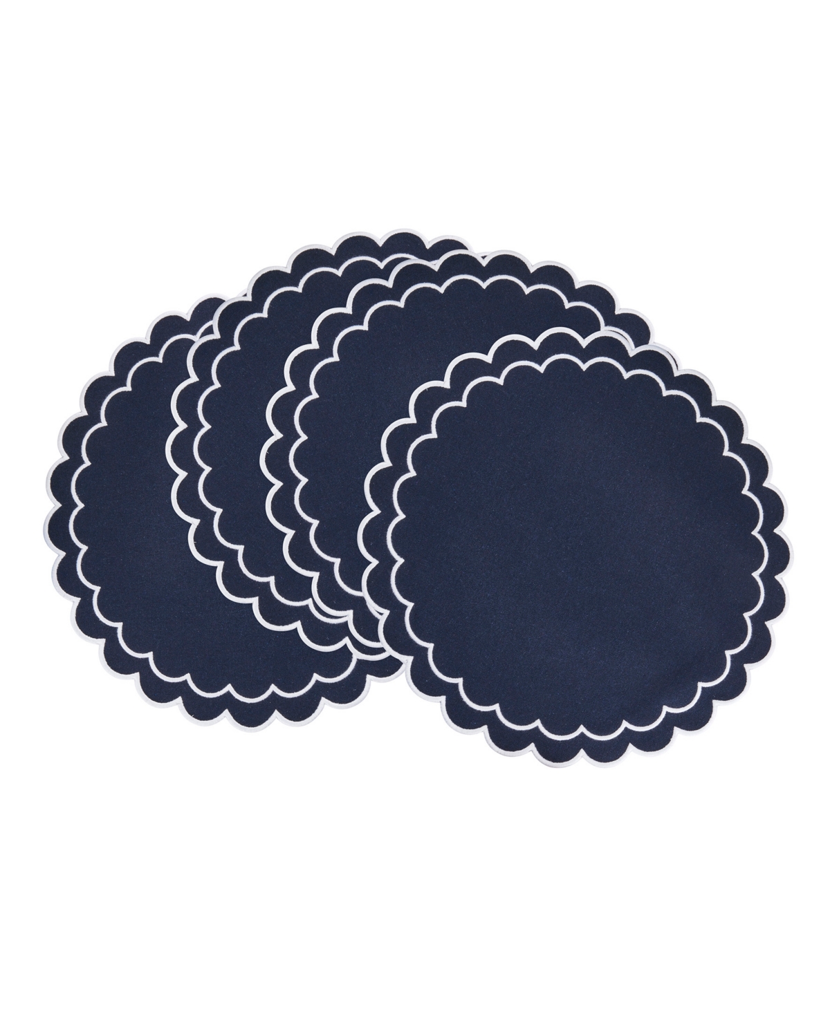 Click here for Saro Lifestyle Scalloped Cotton Placemats  Set of... prices