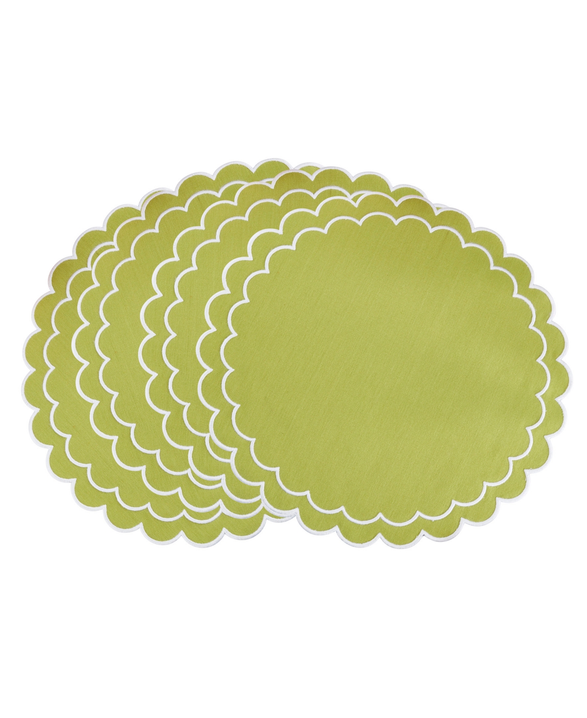 Click here for Saro Lifestyle Scalloped Cotton Placemats  Set of... prices