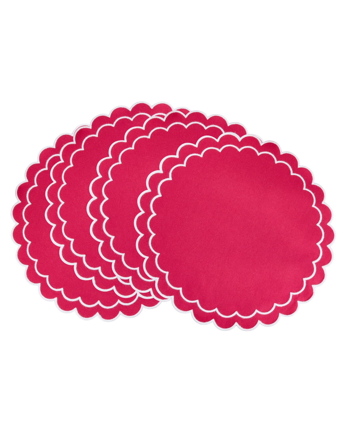 Click here for Saro Lifestyle Scalloped Cotton Placemats  Set of... prices