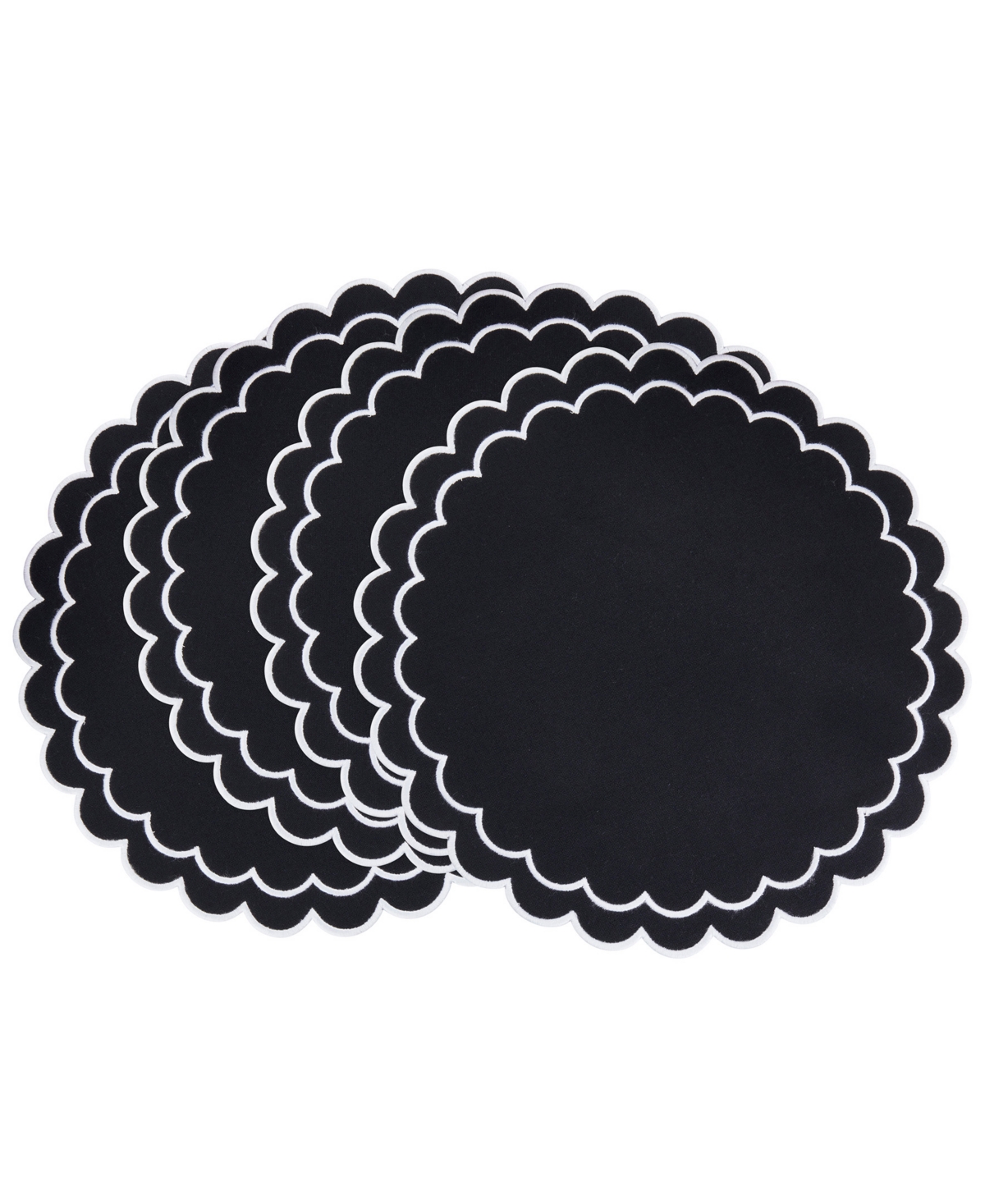 Click here for Saro Lifestyle Scalloped Cotton Placemats  Set of... prices