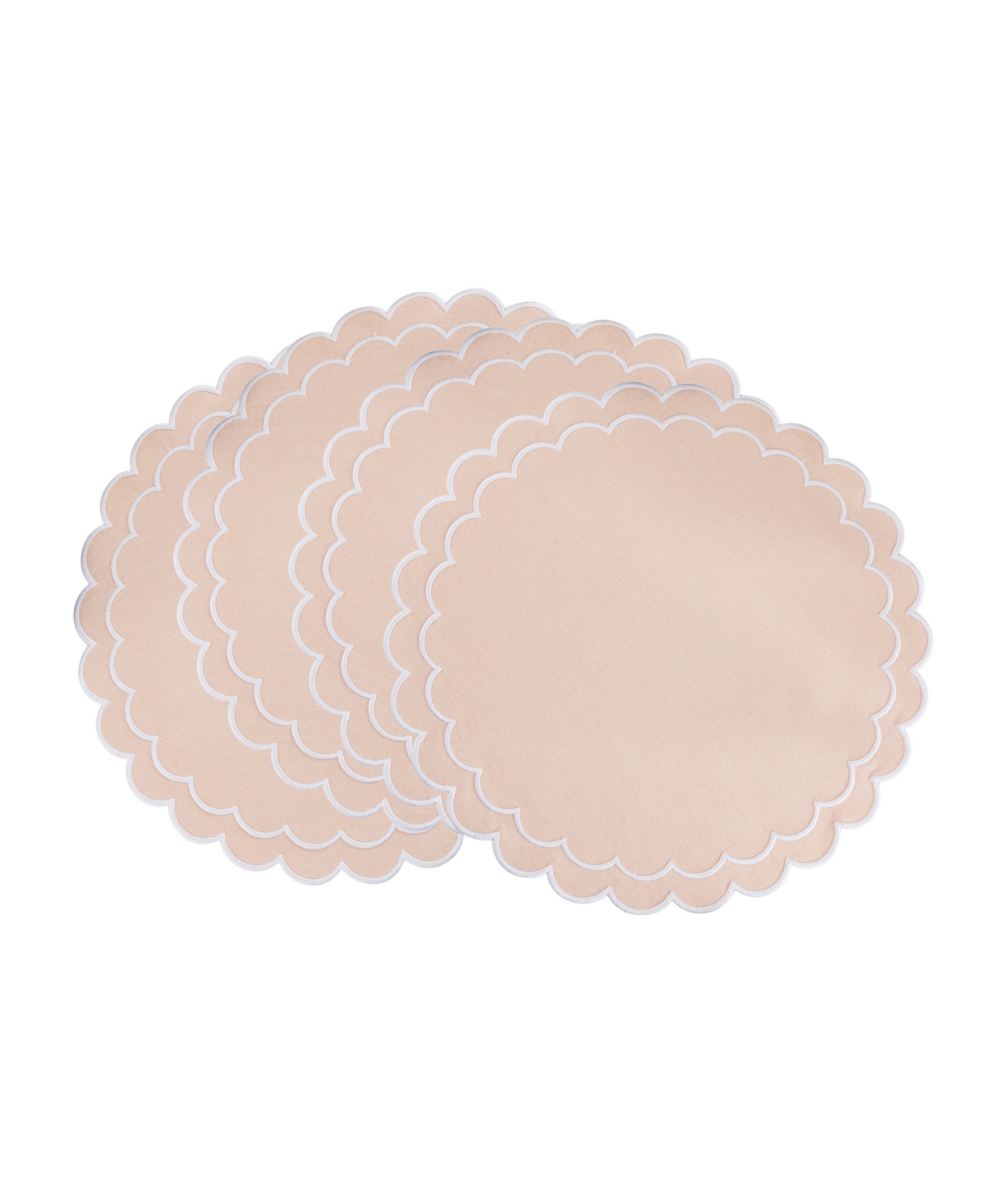 Click here for Saro Lifestyle Scalloped Cotton Placemats  Set of... prices