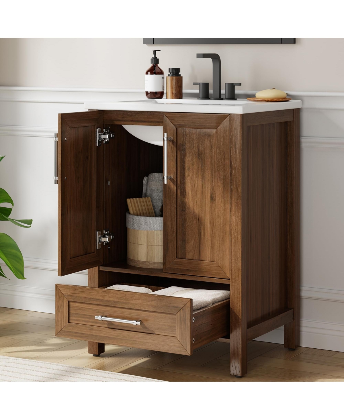 Click here for homfan Bathroom Vanity with Ceramic Sink  Bathroom... prices