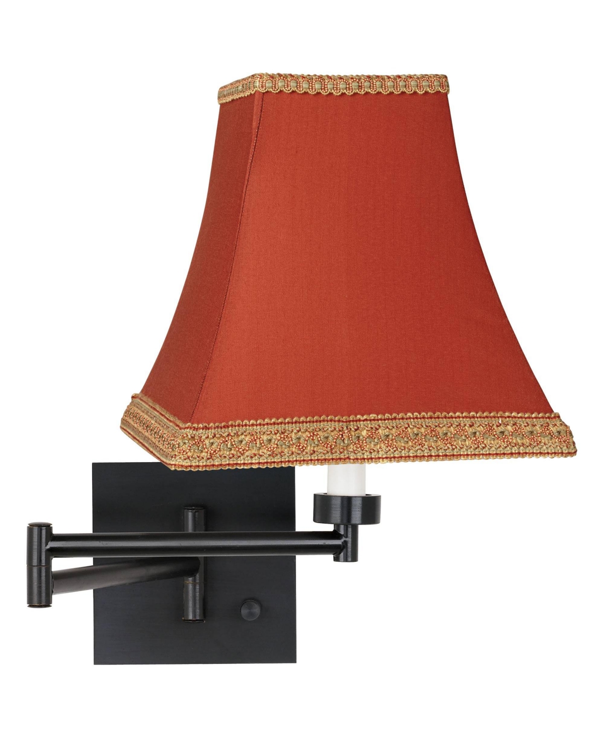 Click here for Barnes and Ivy Swing Arm Wall Lamp Espresso Plug-I... prices