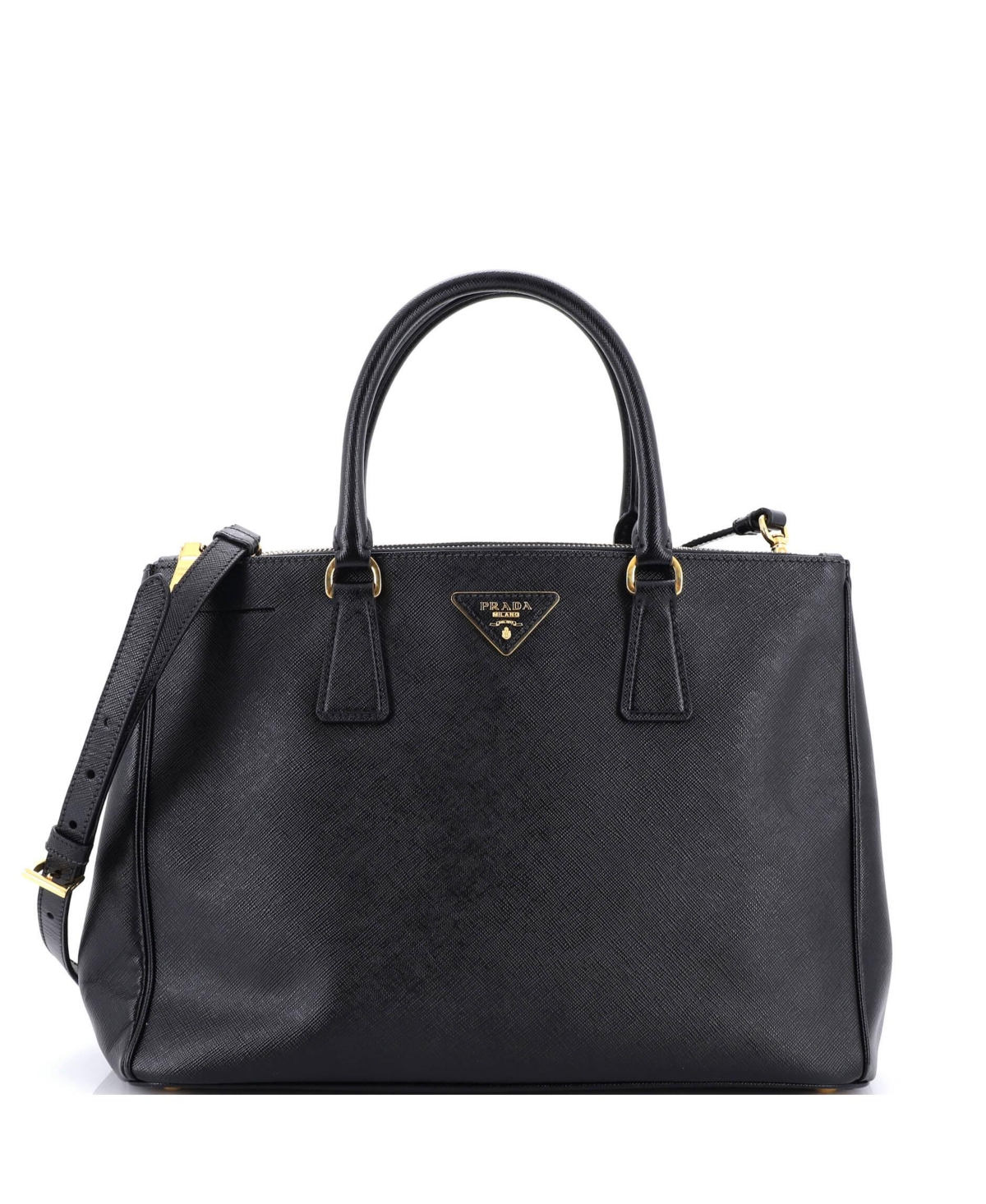 Click here for Pre-Owned Prada Medium Double Zip Lux Tote Saffian... prices