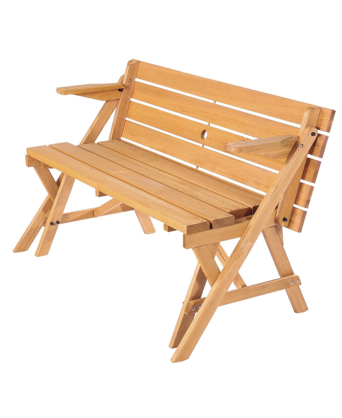 Click here for Gouun 2 in 1 Wooden Picnic Table and Bench with Um... prices